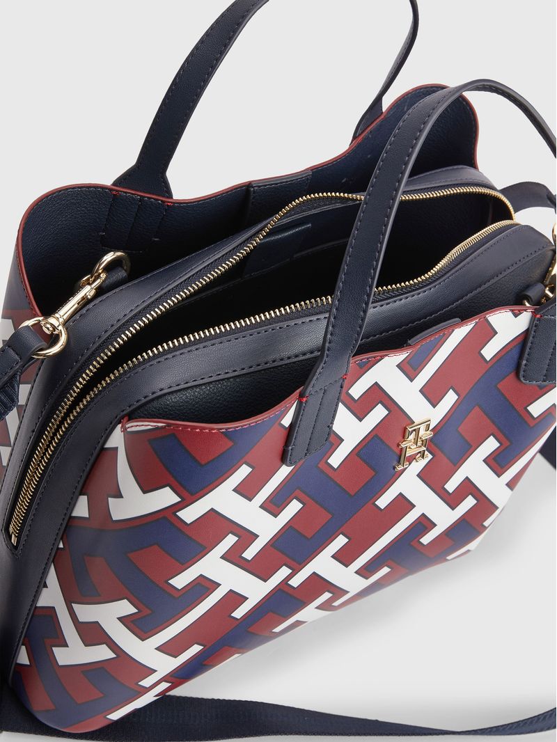 Bolso Satchel Iconic Con Monogramas