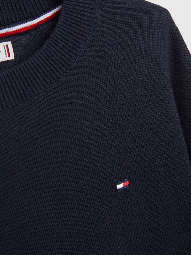 Suéter de algodón orgánico con mangas globo