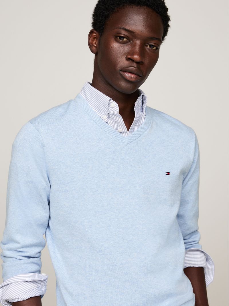 Suéter essential de cuello v - Tommy Hilfiger
