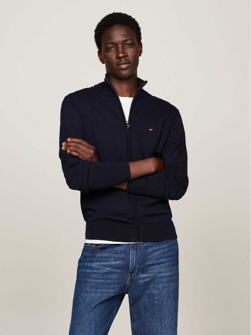 Suéter de cuello perkins con zipper - Tommy Hilfiger