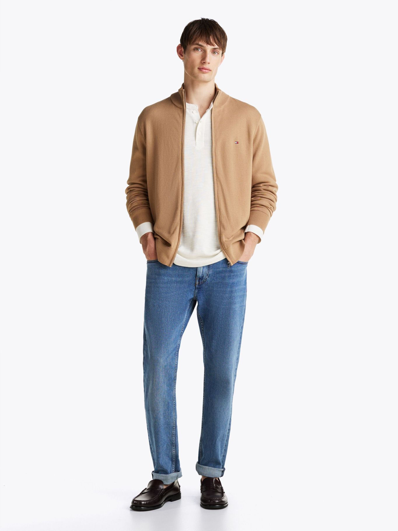 Suéter de cuello perkins con zipper - Tommy Hilfiger